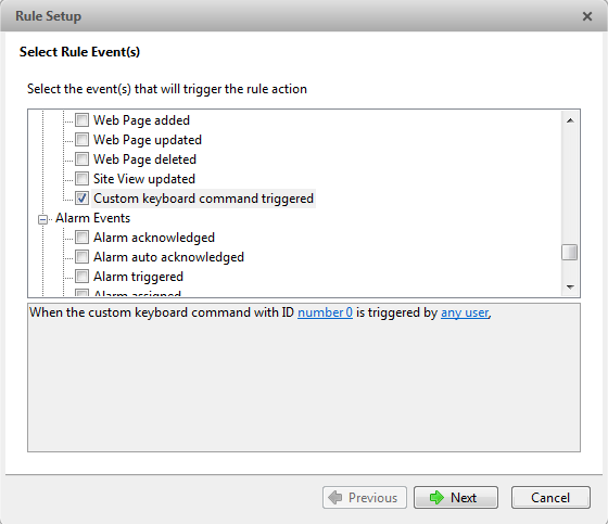 ACC - How Do I Setup Custom Keyboard Commands To Trigger Rules