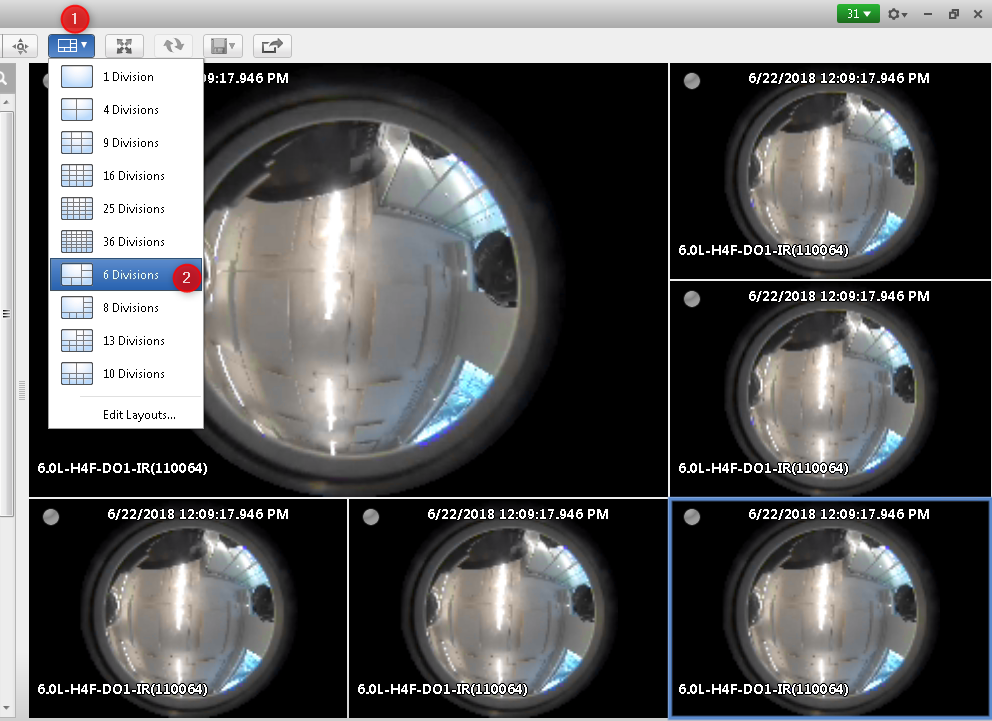 Set Up a Saved View for a Fisheye Camera