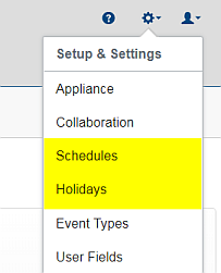 ACM - How to create Holidays and Associated Schedules