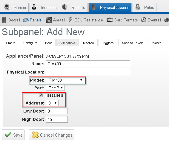Connect Schlage AD400 and PIM400 to ACM
