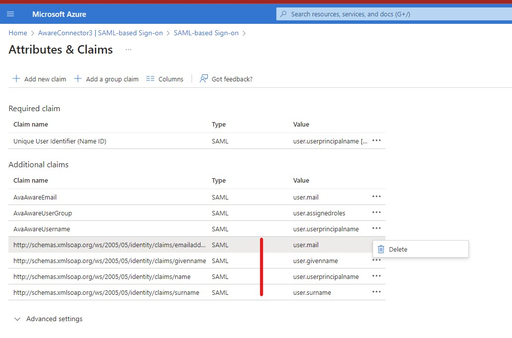 Configure SAML with Azure AD detailed step by step