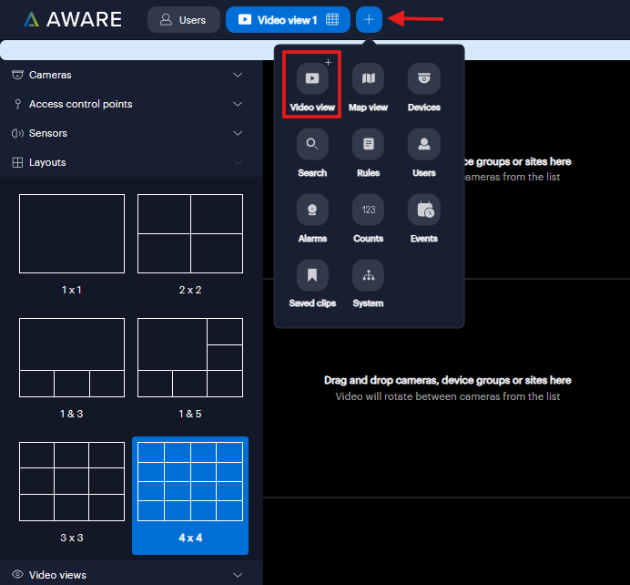 Split the Video View Panels in More Than One Monitor