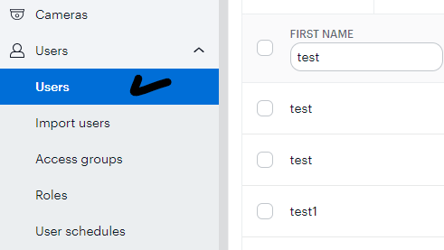 Download the list of users