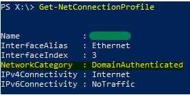 How to Set Windows-based Server NIC Profile to Private or Domain
