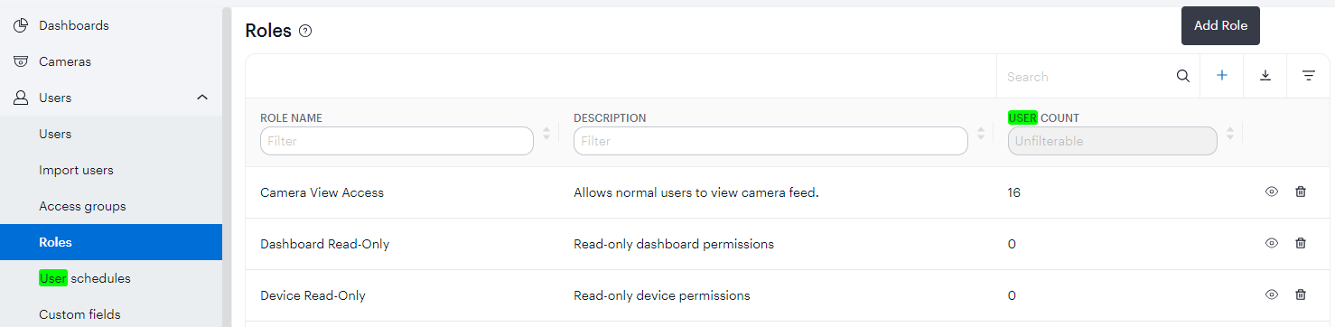 How to enable camera feed for regular users in Alta Open App