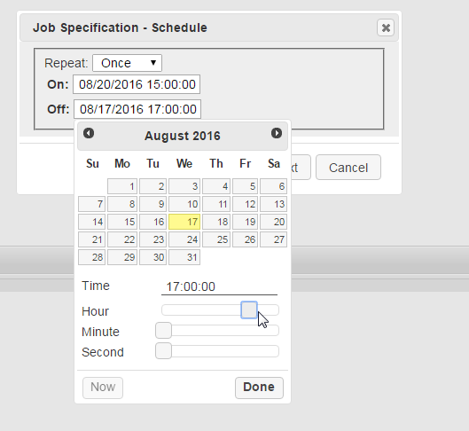 ACM: Schedule a one time unlock