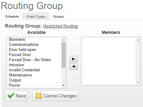 How to set up Routing Groups in ACM