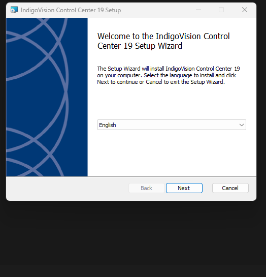 IndigoVision Control Center Change Software Language