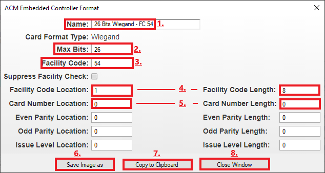 ACM - Card Format Decoder Tool V2.0