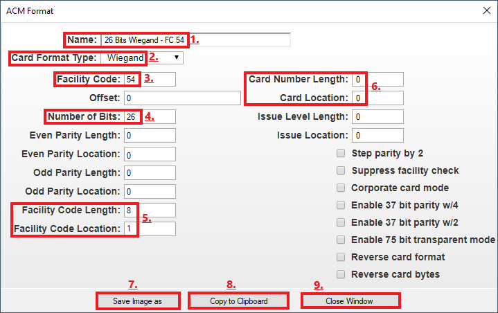 ACM - Card Format Decoder Tool V2.0
