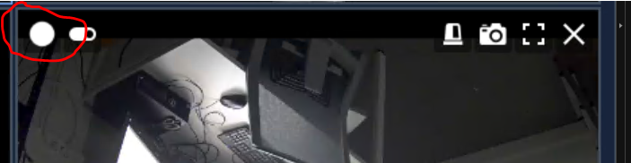 What is recording indicator means?