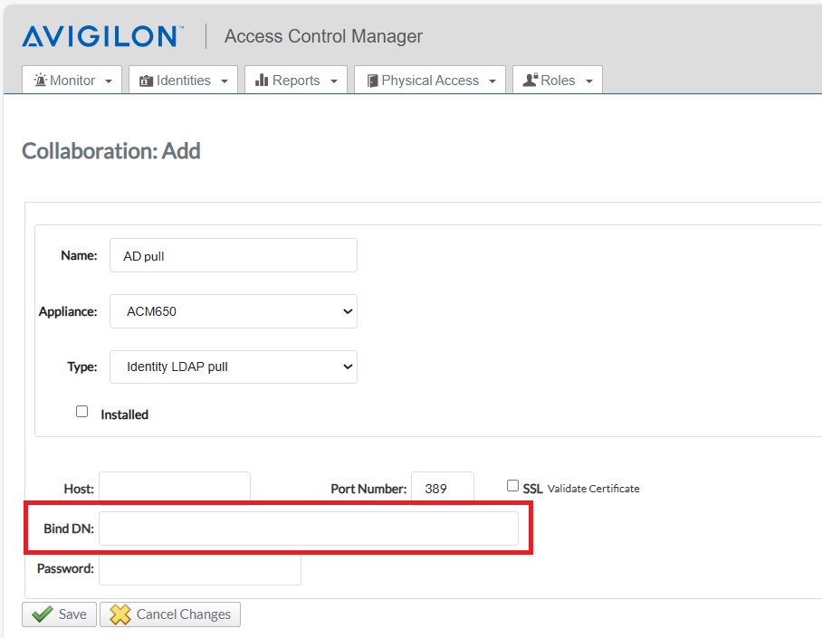 ACM - Collaboration, how to find Bind DN