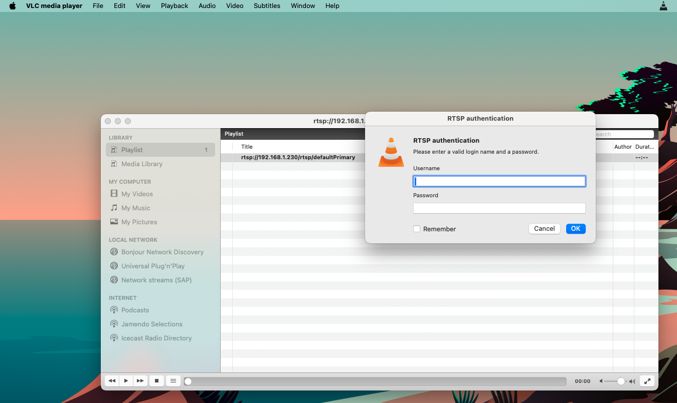 How to stream RTSP using a player