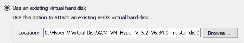 How to Deploy ACM VM in Hyper-V