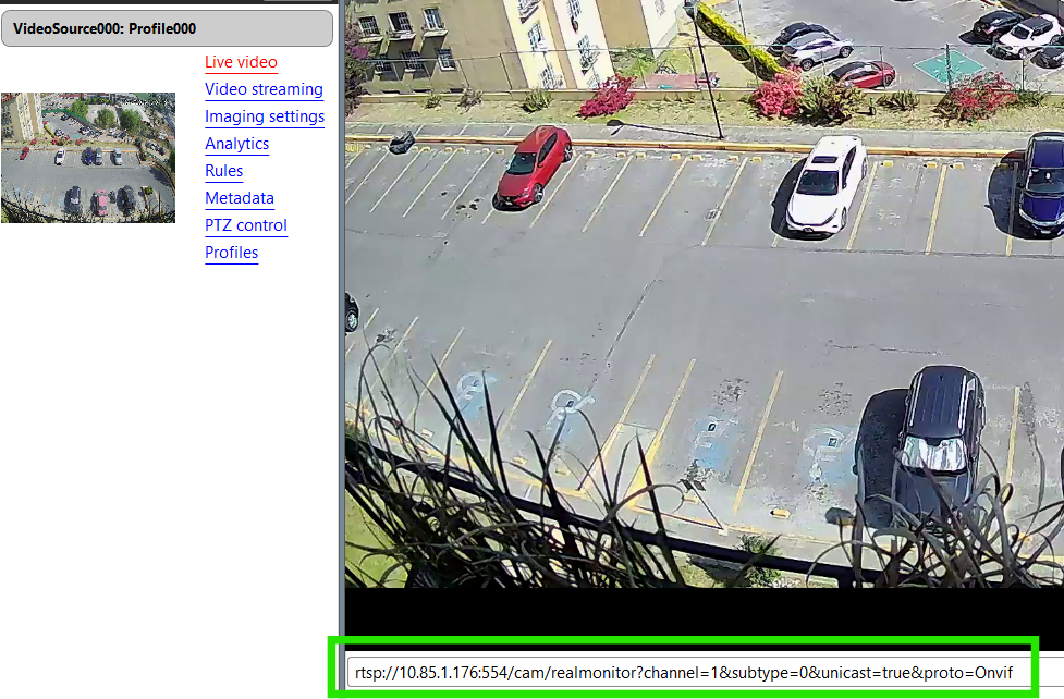 How to get the RTSP stream for an Onvif camera to use in a 3rd Party Player