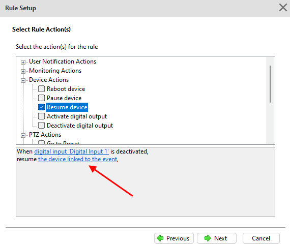 Pause or Stop The Cameras Live And Recording Stream Via Input