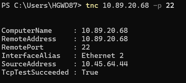 How to use Test-NetConnection to check for open ports in Windows PowerShell