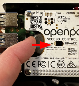 How to Check and Replace Backup CMOS Battery on Access Control Core