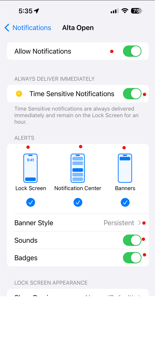 VIRP Call Notification is not showing on a locked iPhone