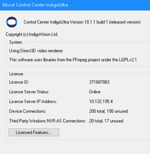 Control Center unknown/incorrect license consumption