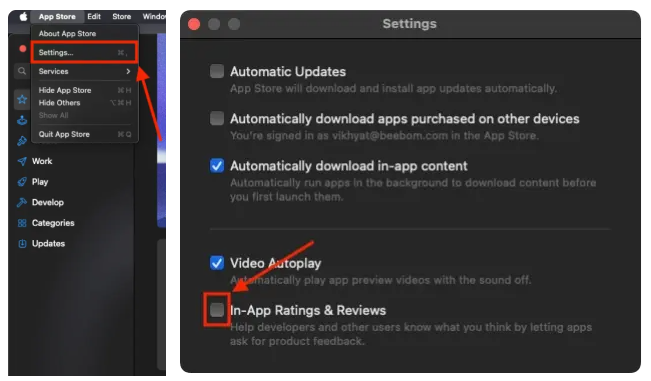 Alta Access - Turn Off App Rating Pop-up on iOS