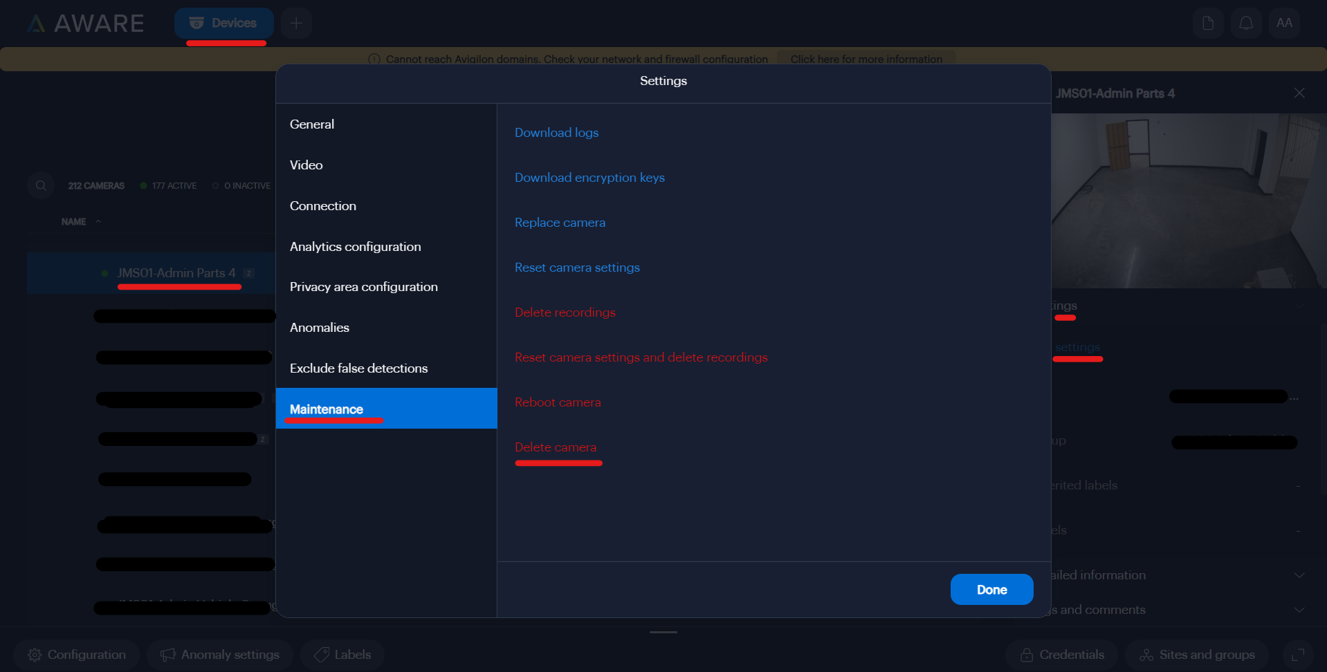 Error: Video Error on Alta Cloud Camera